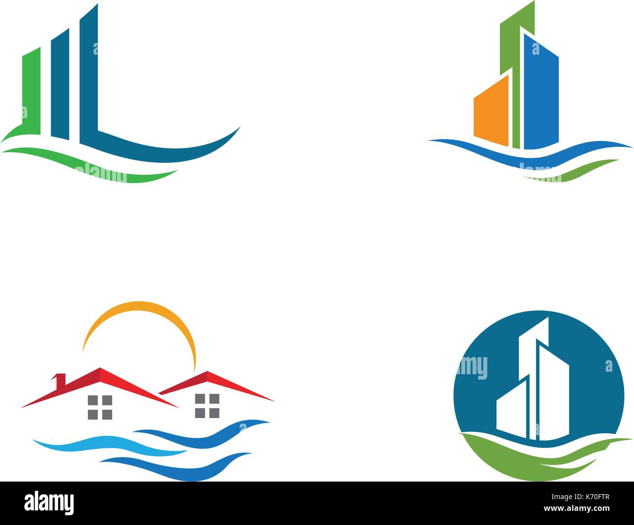 Real Estate , Property and Construction Logo design Stock Vector Image ...