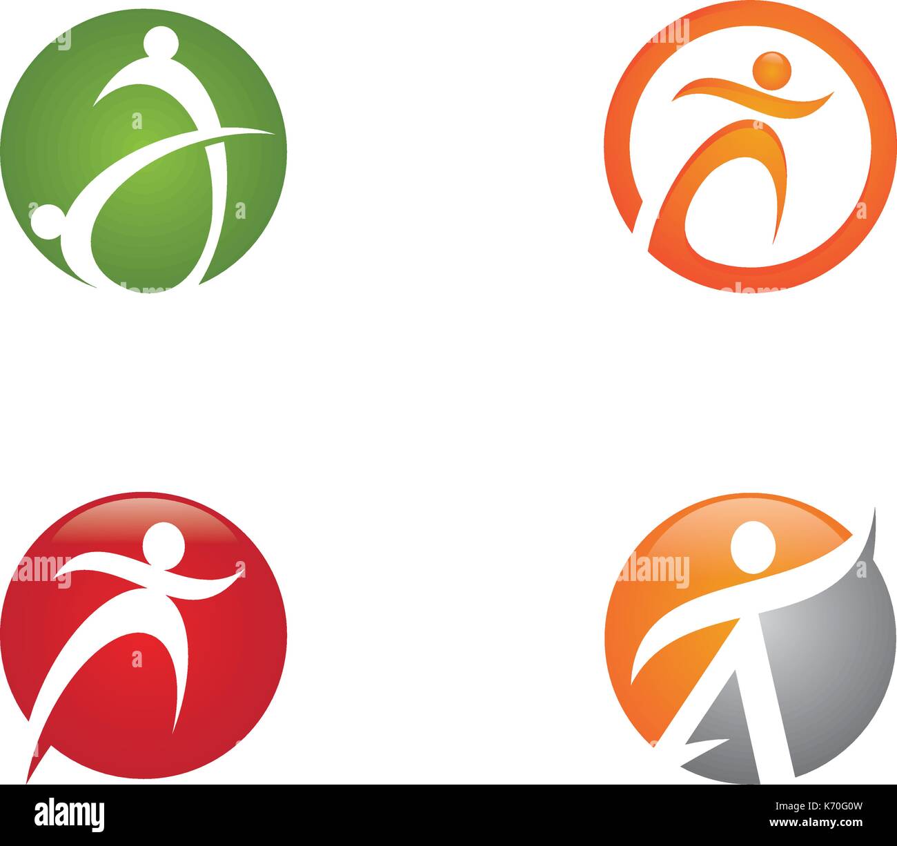 Human character logo sign Health care logo sign Stock Vector Image ...