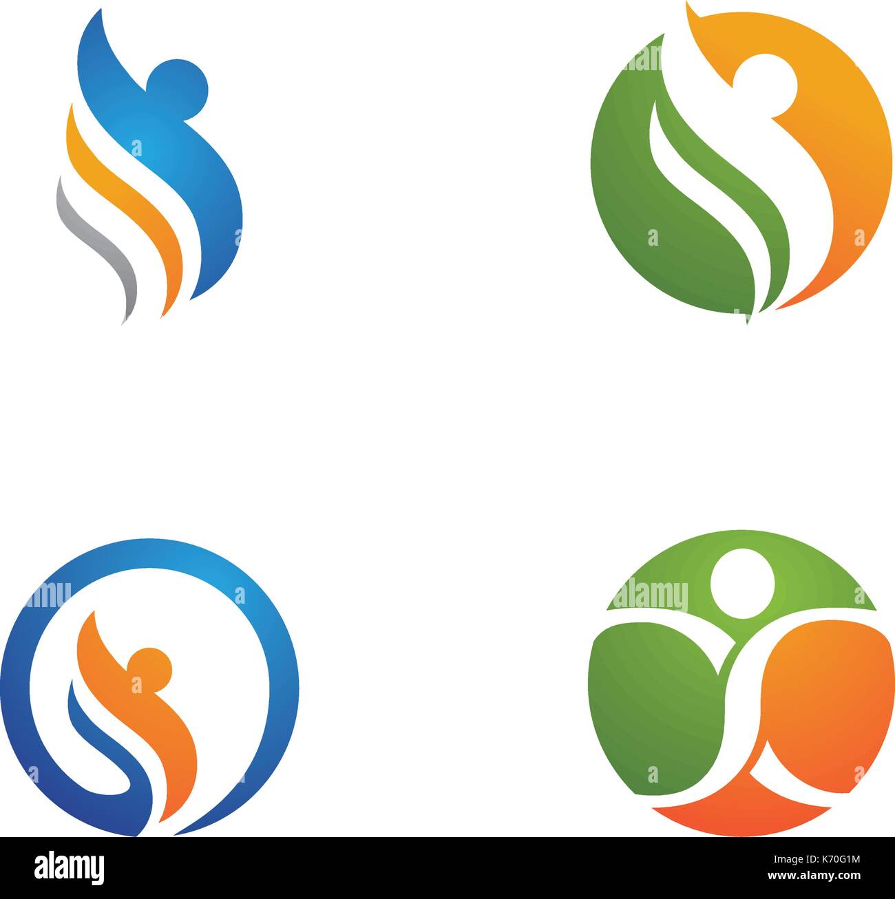 Human character logo sign Health care logo sign Stock Vector Image ...