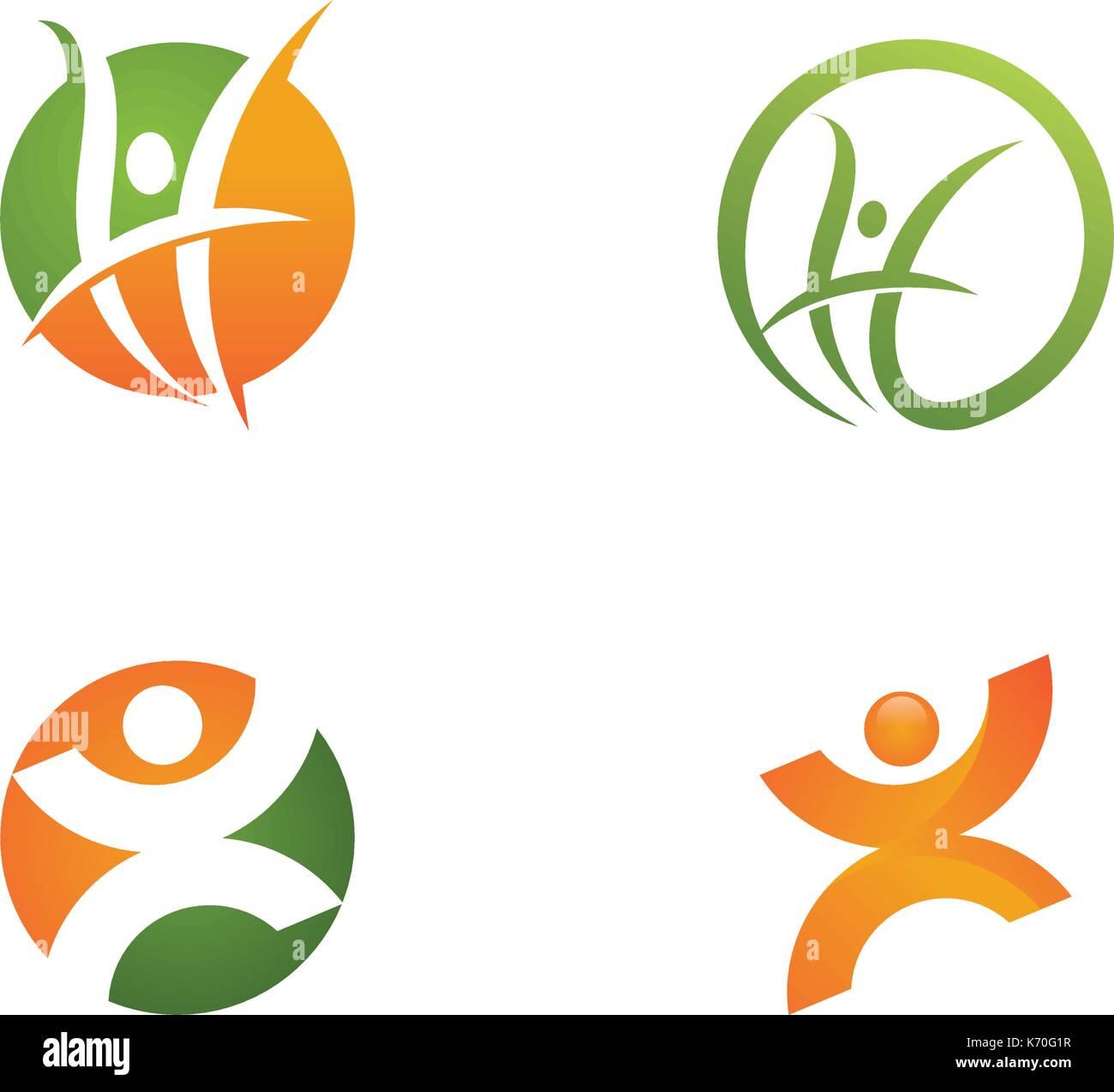 Human character logo sign Health care logo sign Stock Vector Image ...