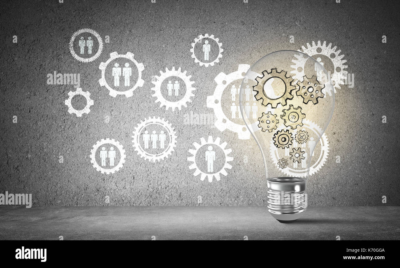 Concept of lightbulb as symbol of new idea Stock Photo - Alamy