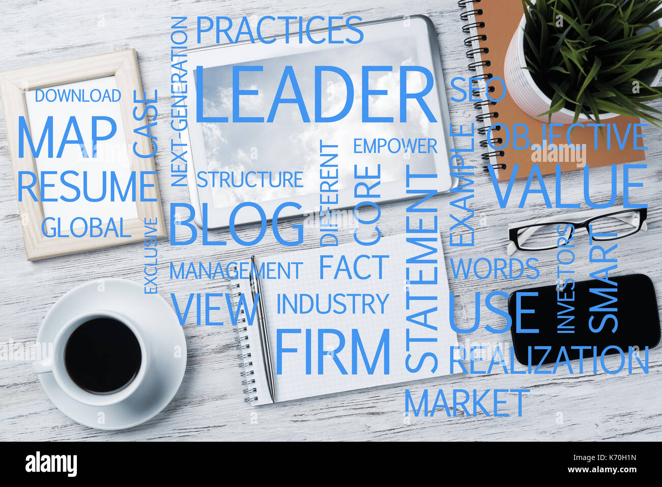 Modern workplace concept Stock Photo - Alamy