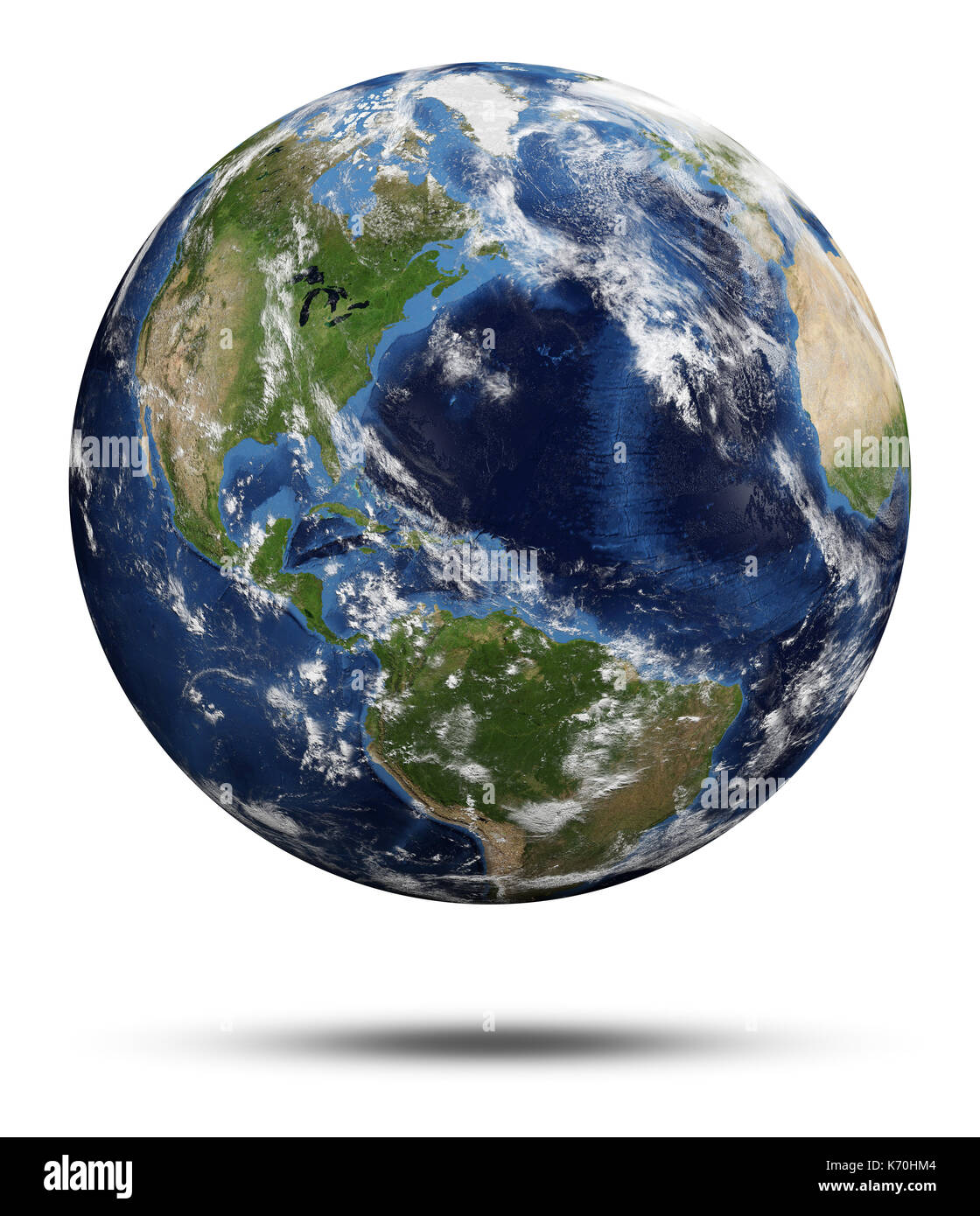 Planet Earth 3d rendering Stock Photo - Alamy