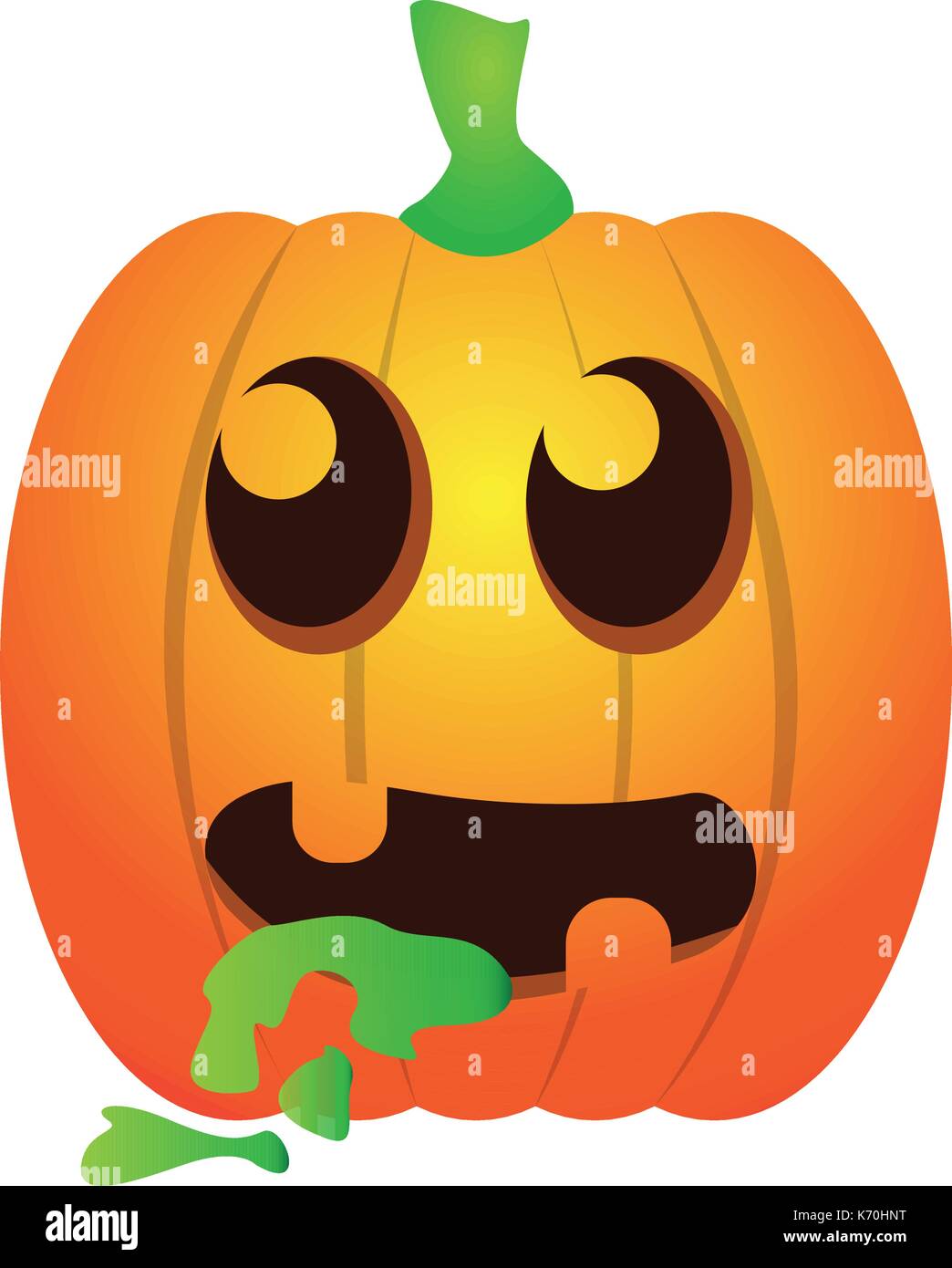 Sick pumpkin Stock Vector Images - Alamy