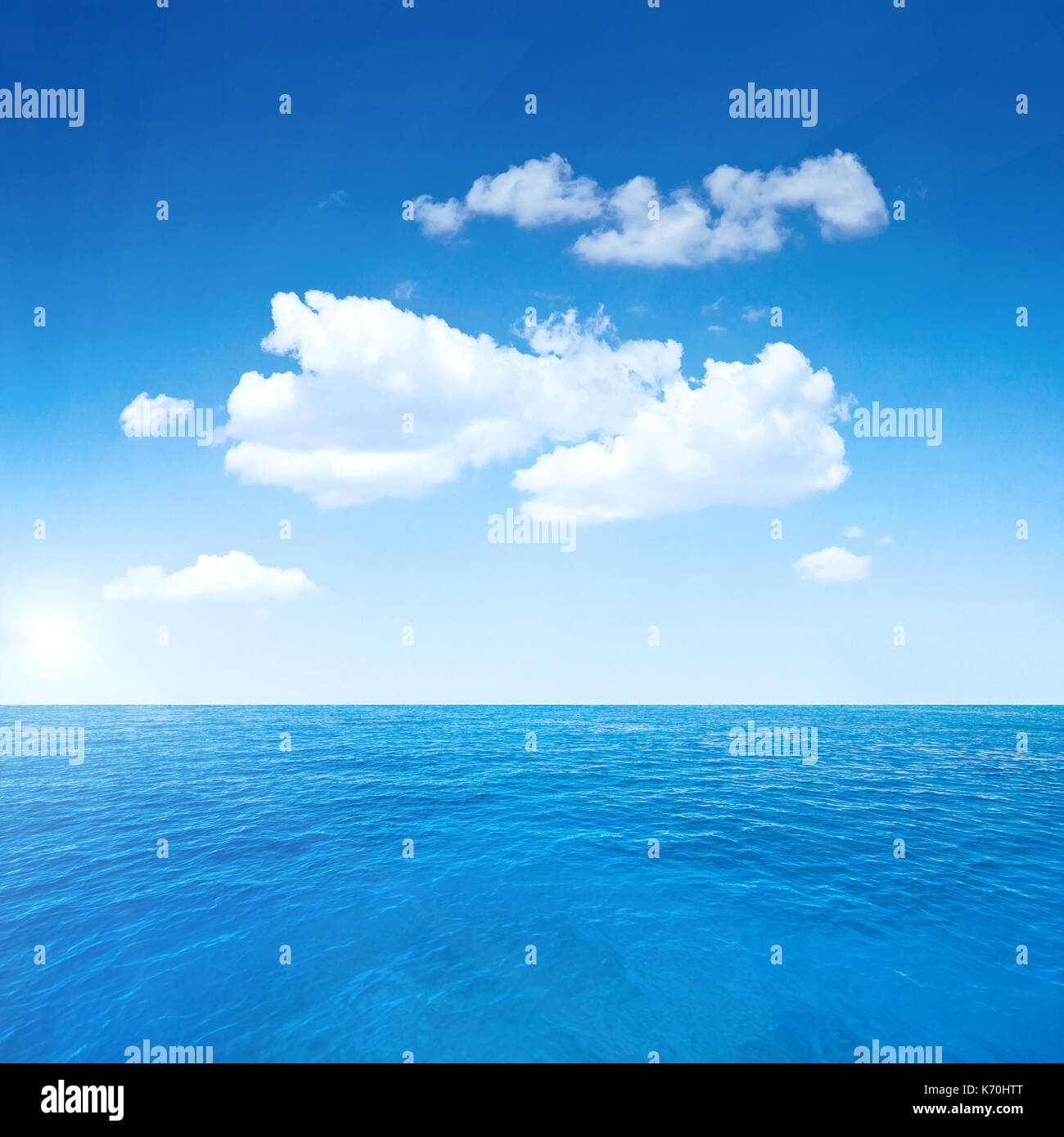 Beautiful sky and ocean Stock Photo - Alamy