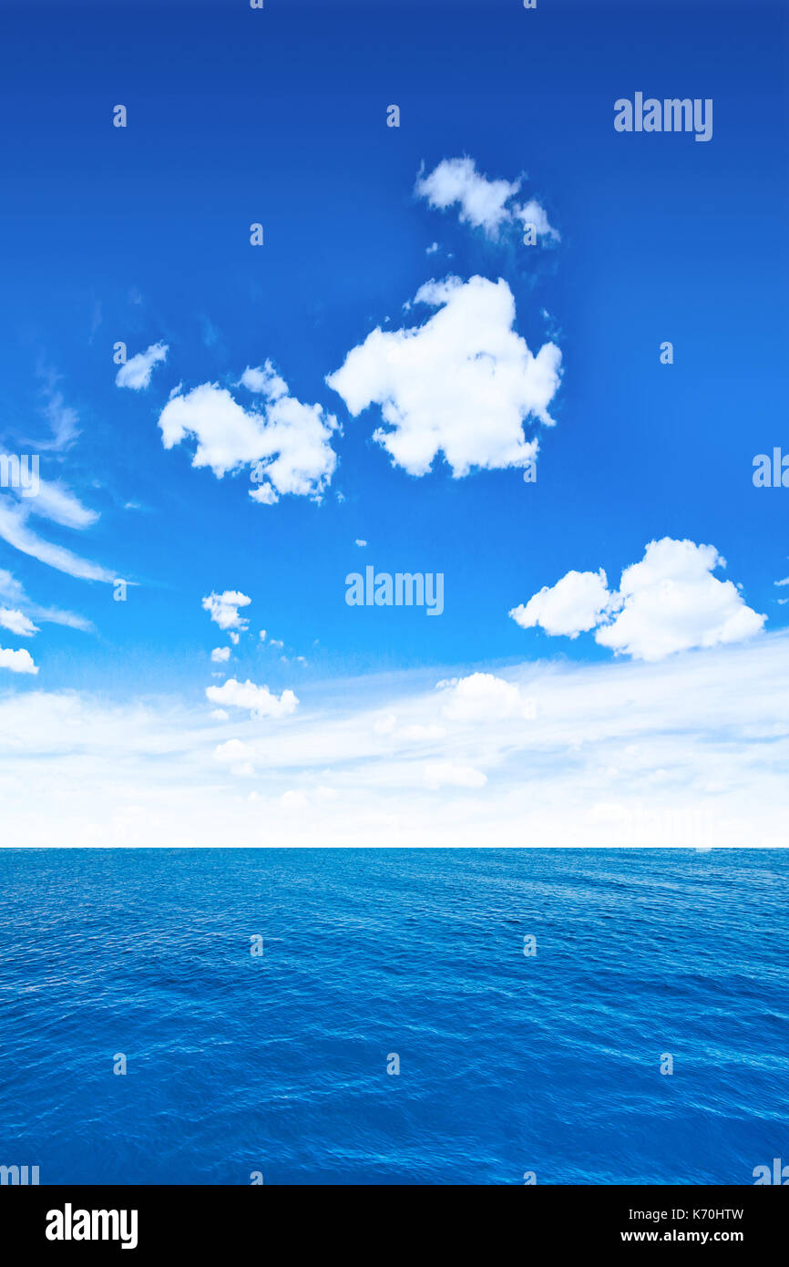 Cloudy sky and sea Stock Photo - Alamy