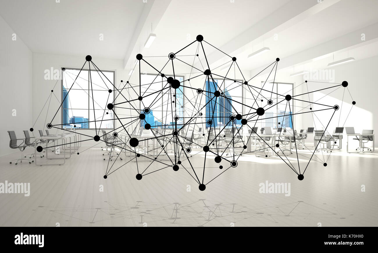 Networking and wireless connection as concept for effective modern ...