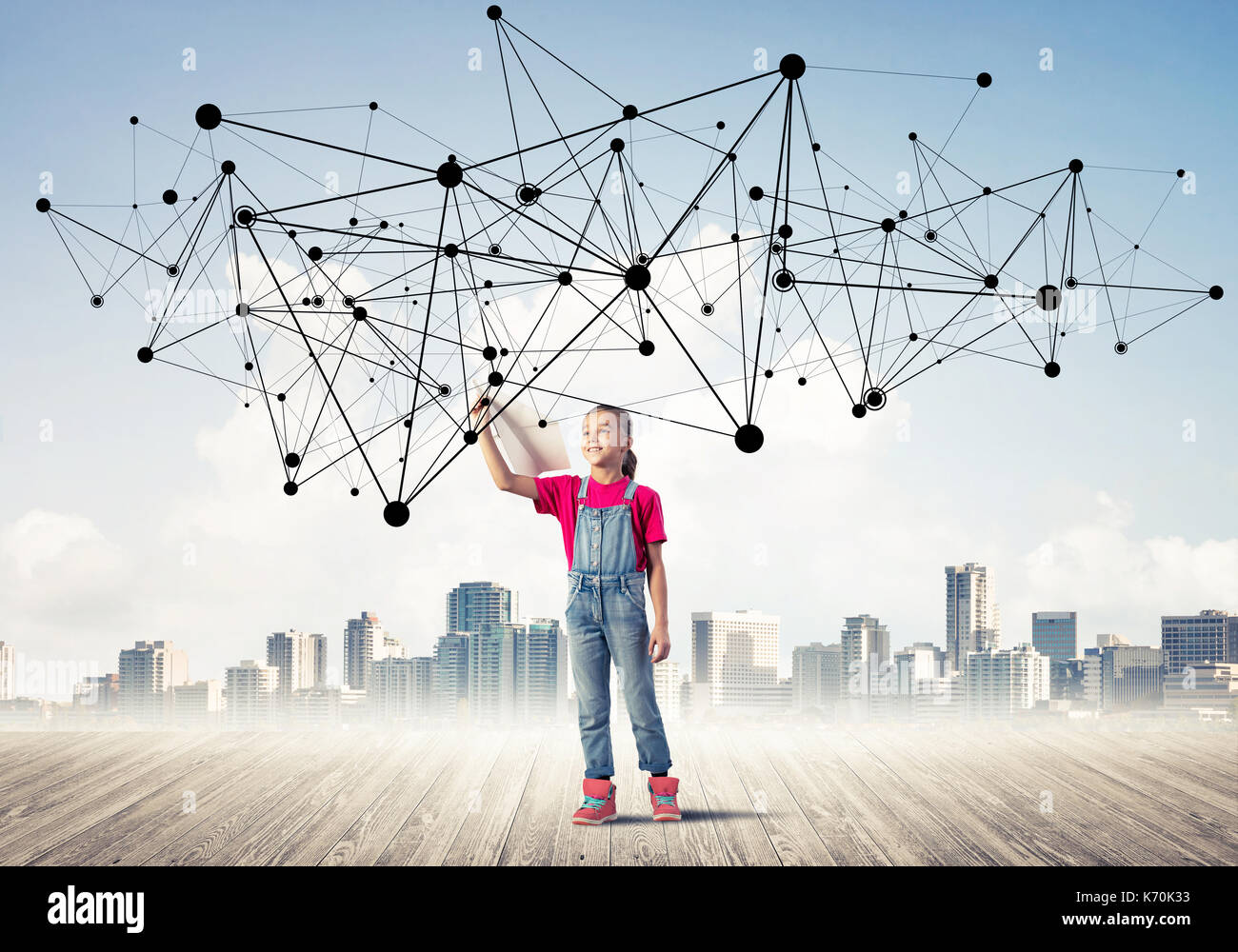 Concept of social wireless connection and internet use for commu Stock ...