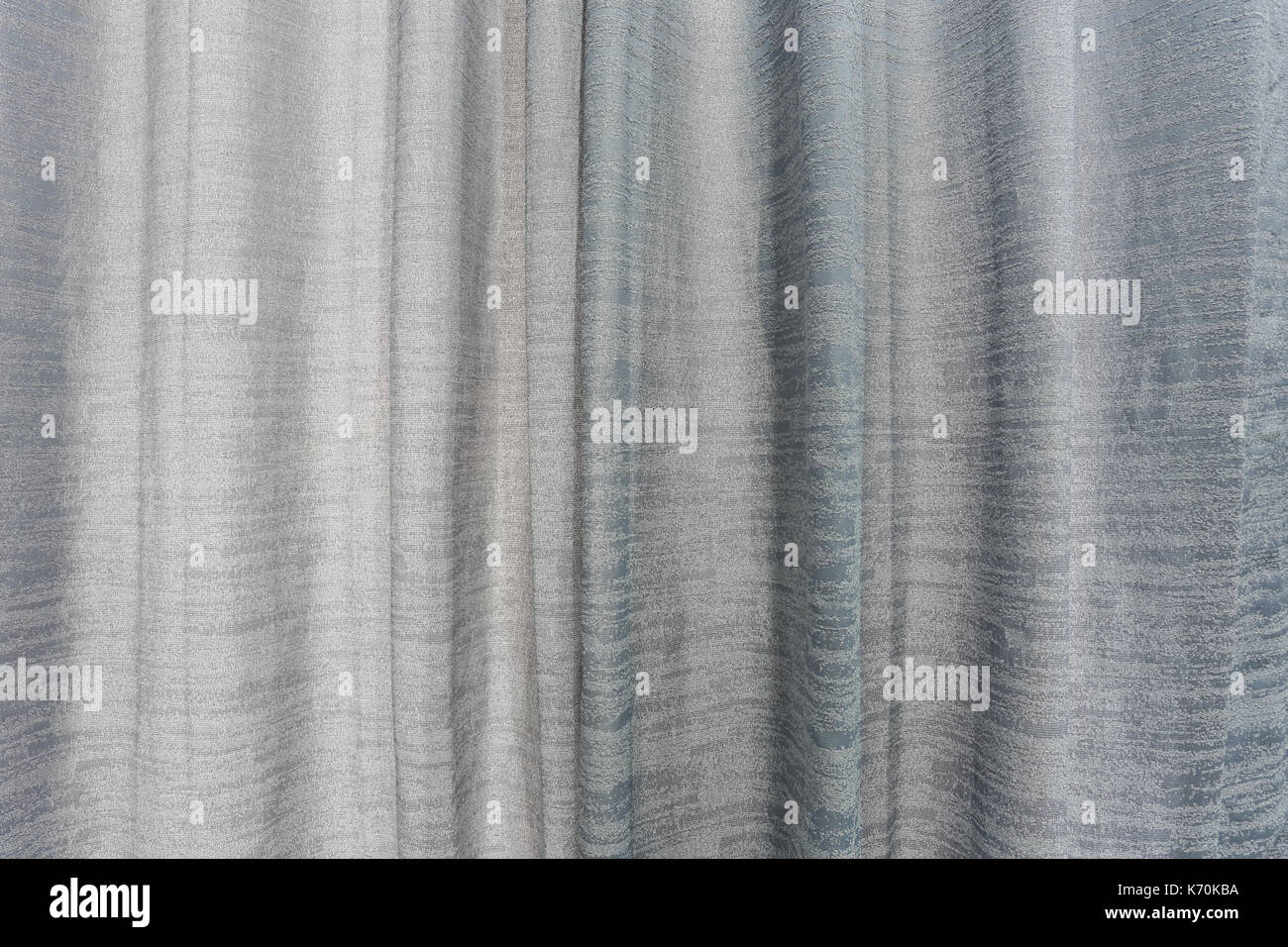 Fabric of gray curtains in the bedroom for background design Stock ...