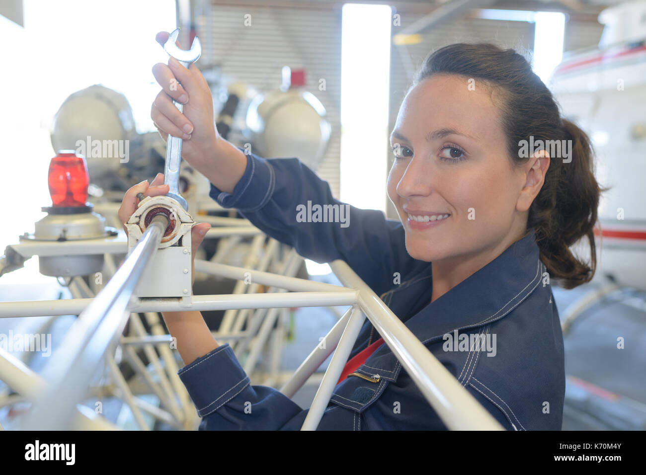 woman structural fitter Stock Photo - Alamy