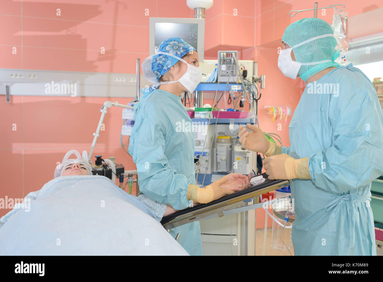 conversation during the surgery Stock Photo - Alamy
