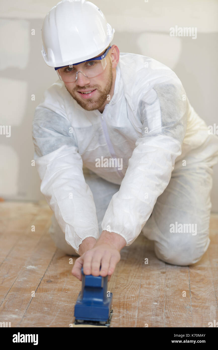 tile setter preparing the floor Stock Photo - Alamy