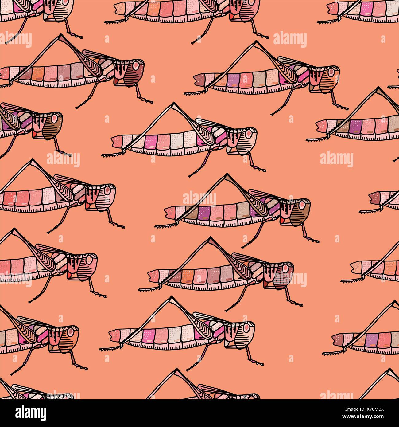 Grasshopper repeat print background Stock Vector Image & Art - Alamy