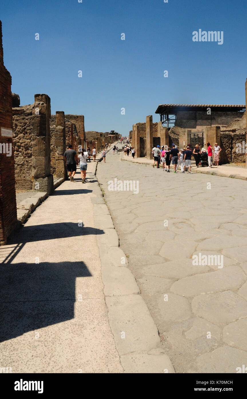 Pompeii archaeological site, Campania, Italy, Europe Stock Photo - Alamy