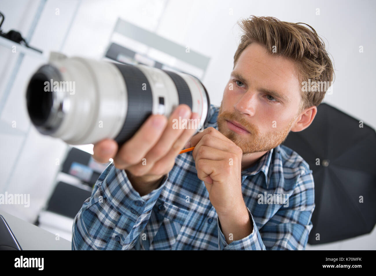 the high-powered lens Stock Photo - Alamy