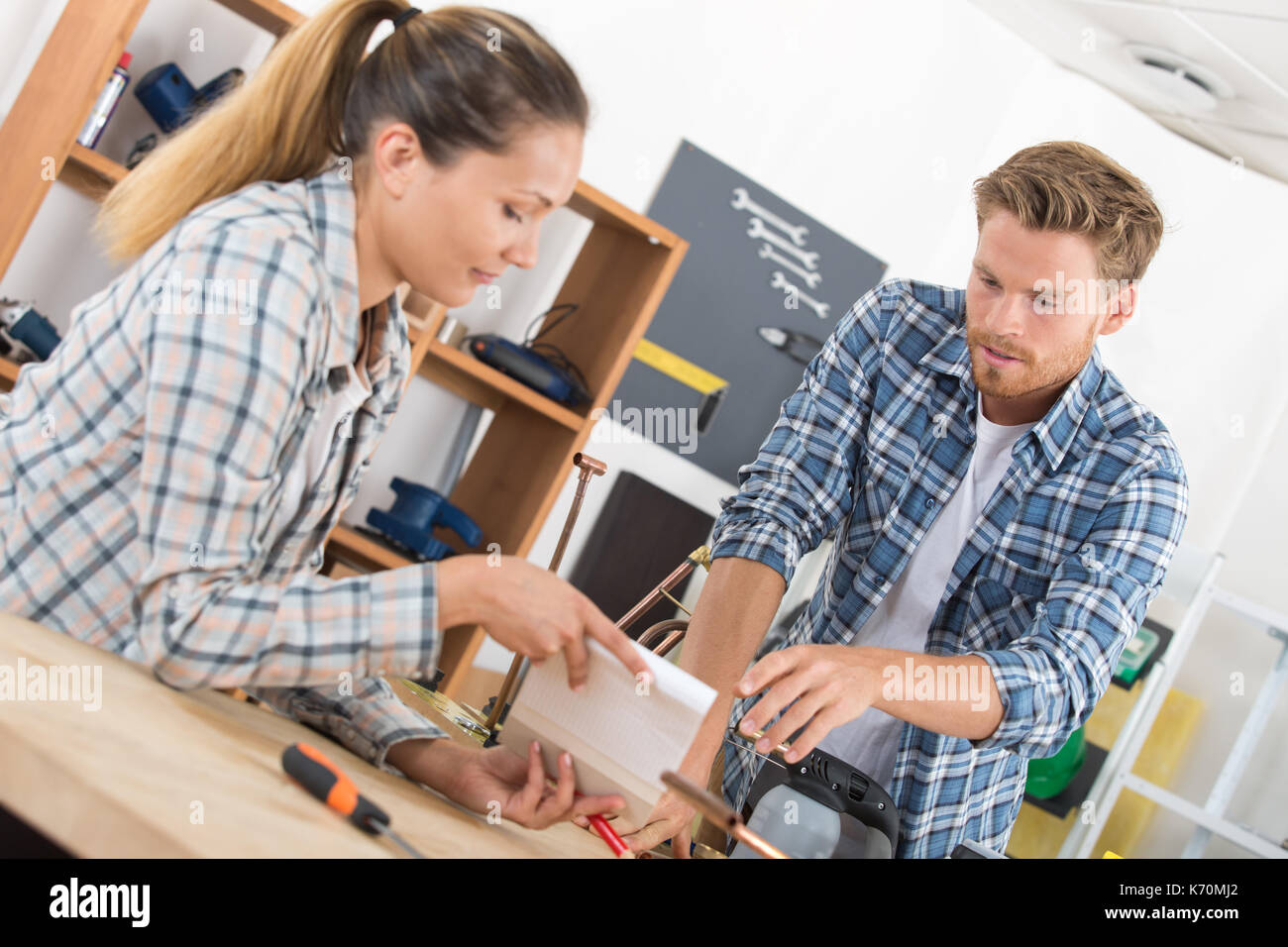 in the workshop Stock Photo - Alamy