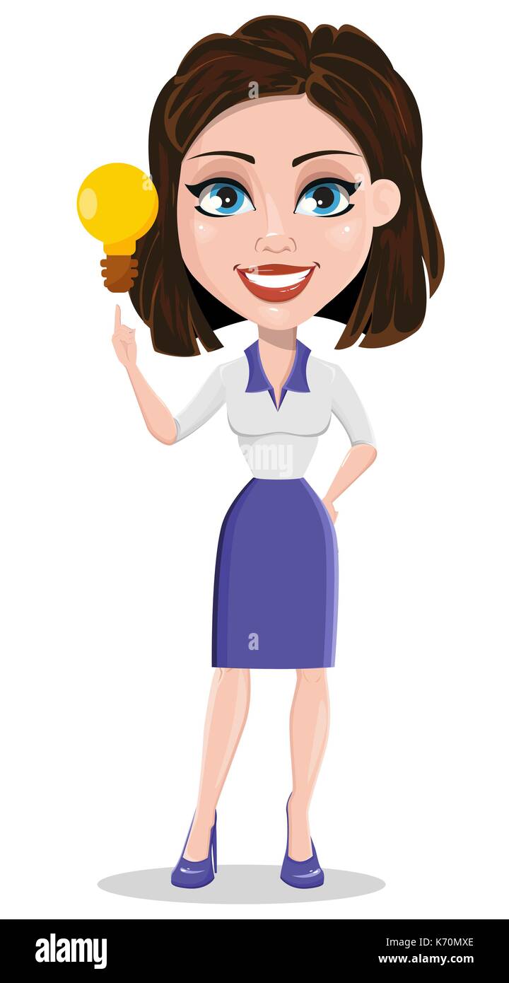 Beautiful business woman having idea. Businesswoman in formal wear ...