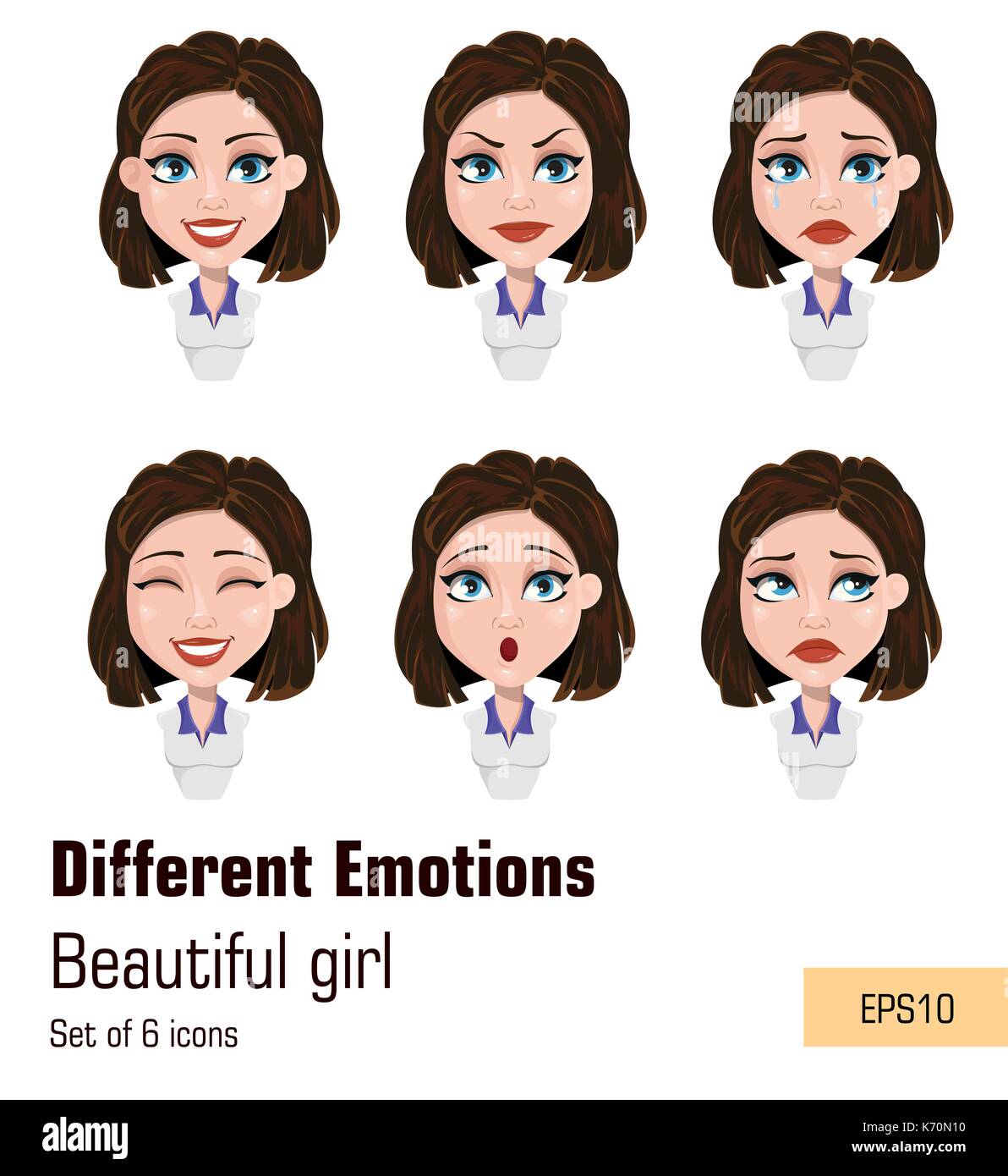 Facial expressions collection hi-res stock photography and images - Alamy