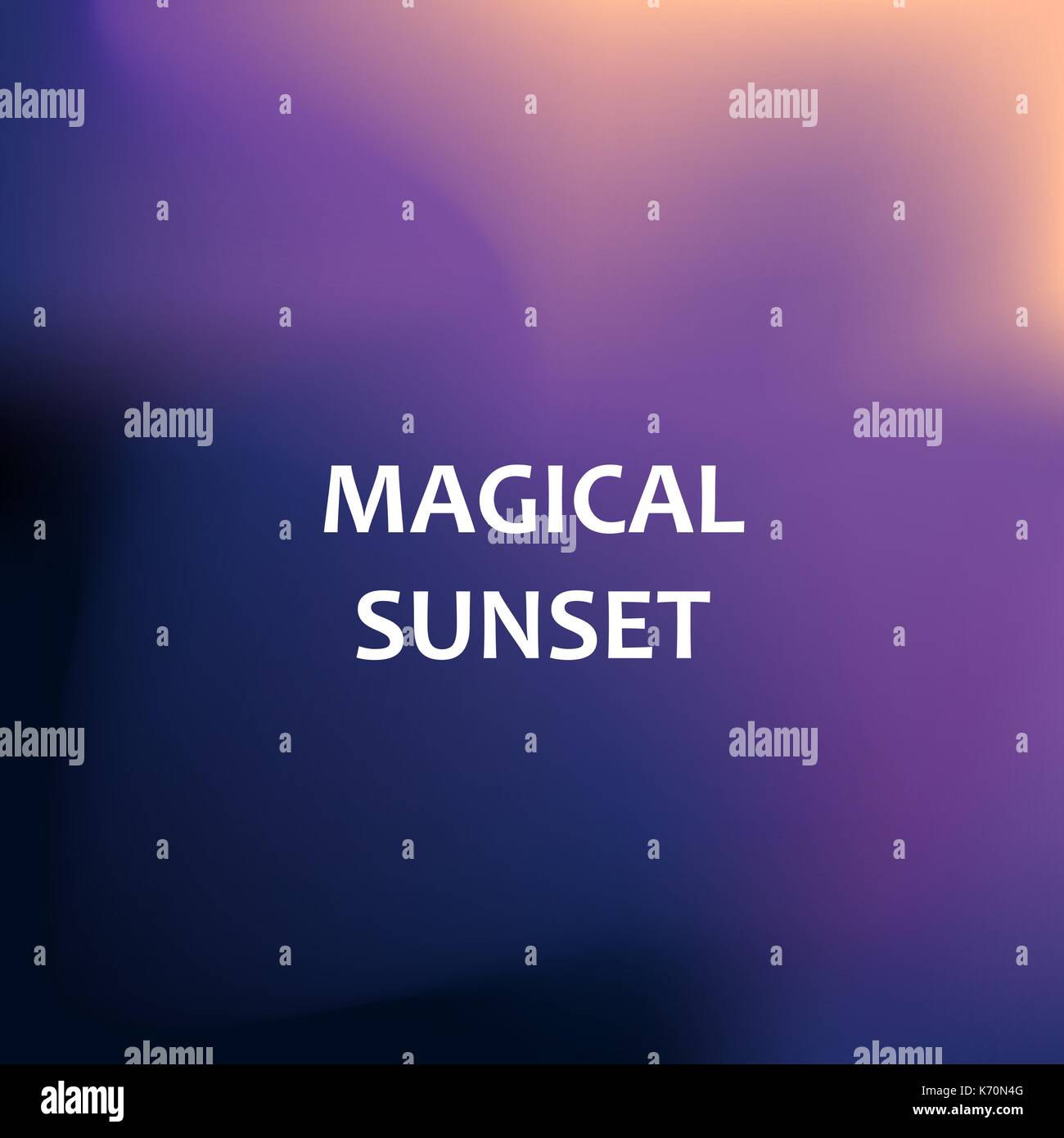Magical sunset blurred background. Vector illustration for backdrop ...
