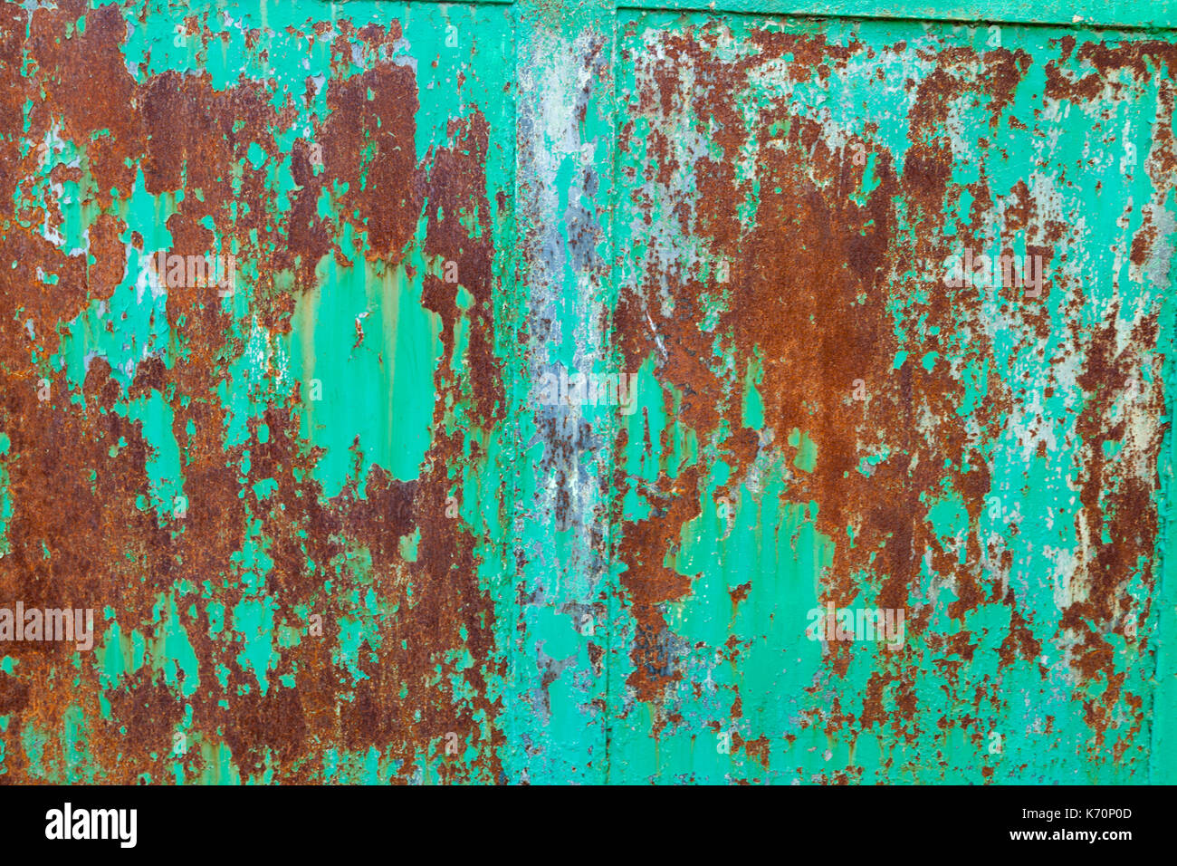 Old metal green painted background with streaks of rust Stock Photo - Alamy