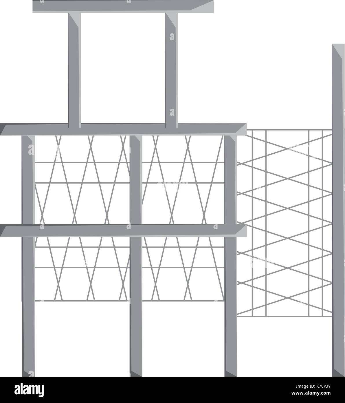 colorful scaffold over white background vector illustration Stock ...