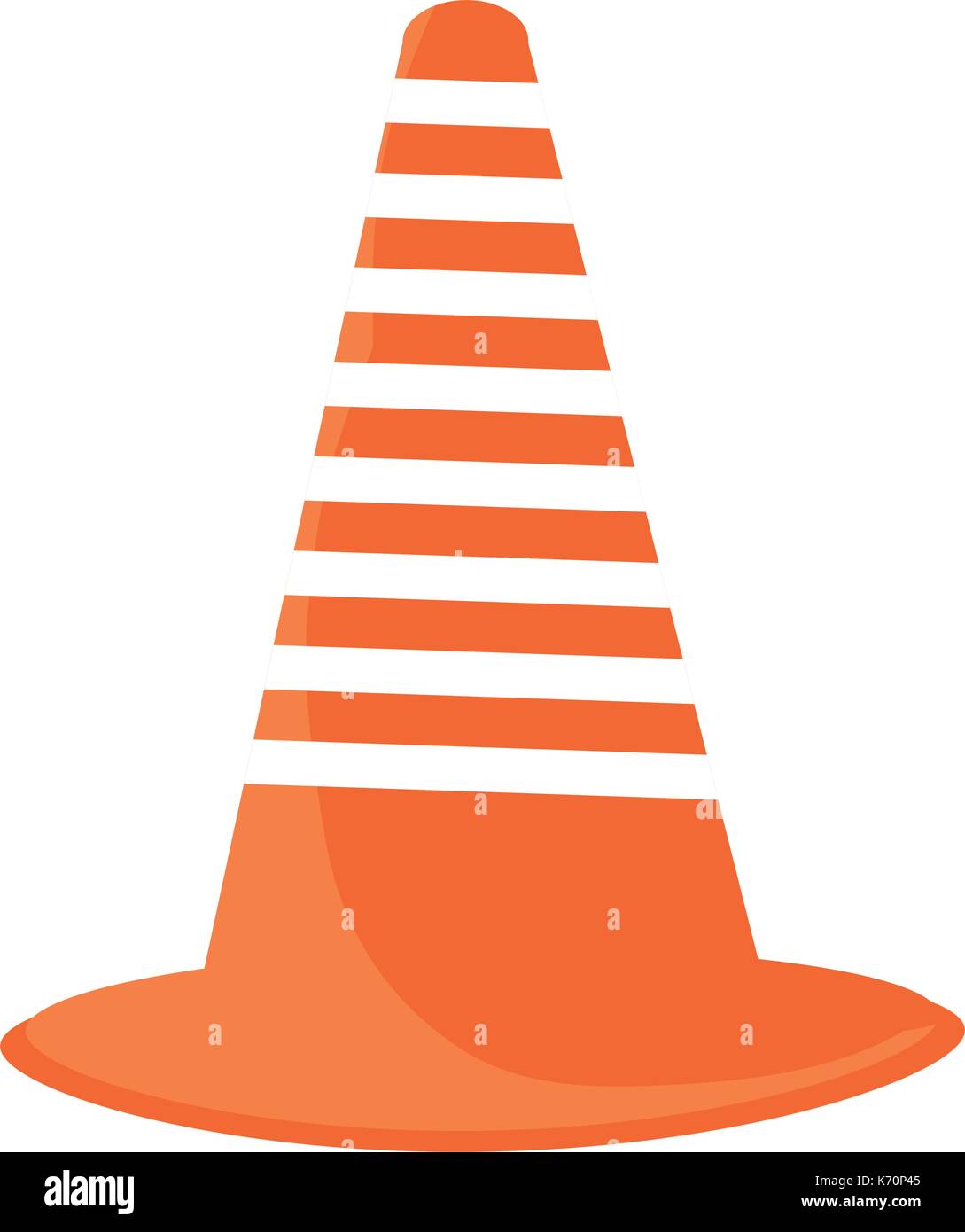 colorful trafic cone over white background vector illustration Stock ...