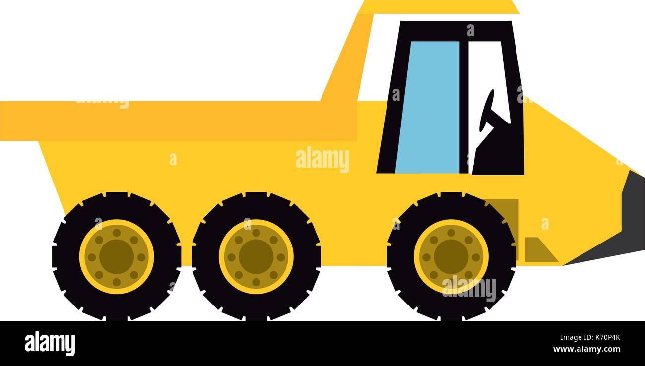 colorful truck rocker over white background vector illustration Stock ...