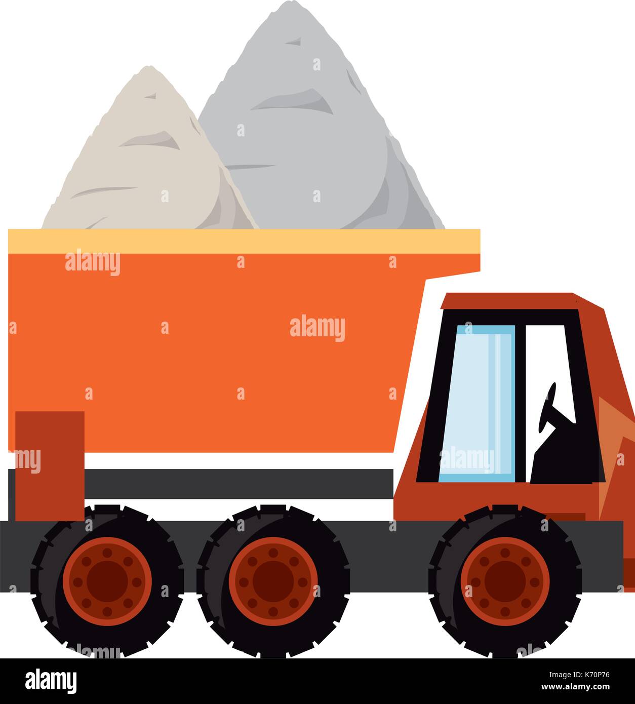 colorful truck rocker over white background vector illustration Stock ...