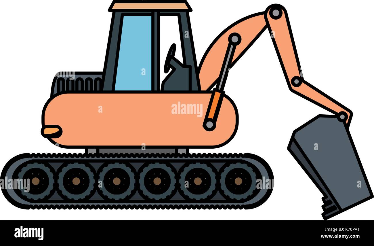 excavator vector illustration Stock Vector Image & Art - Alamy