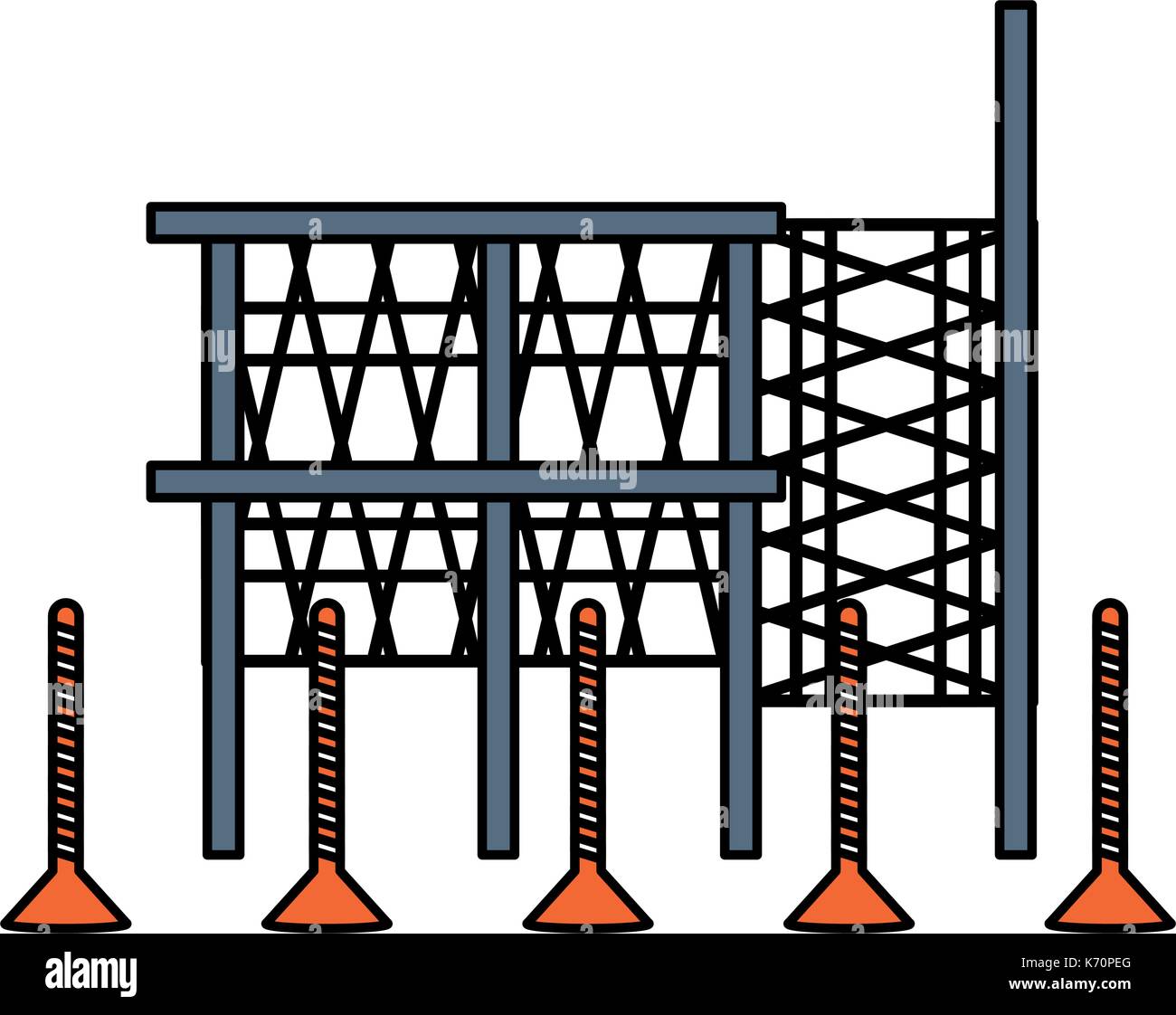 scaffold vector illustration Stock Vector Image & Art - Alamy