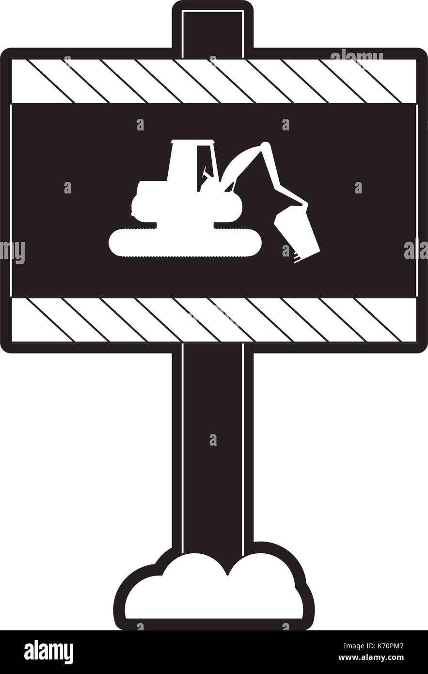 construction warning sign Stock Vector Image & Art - Alamy