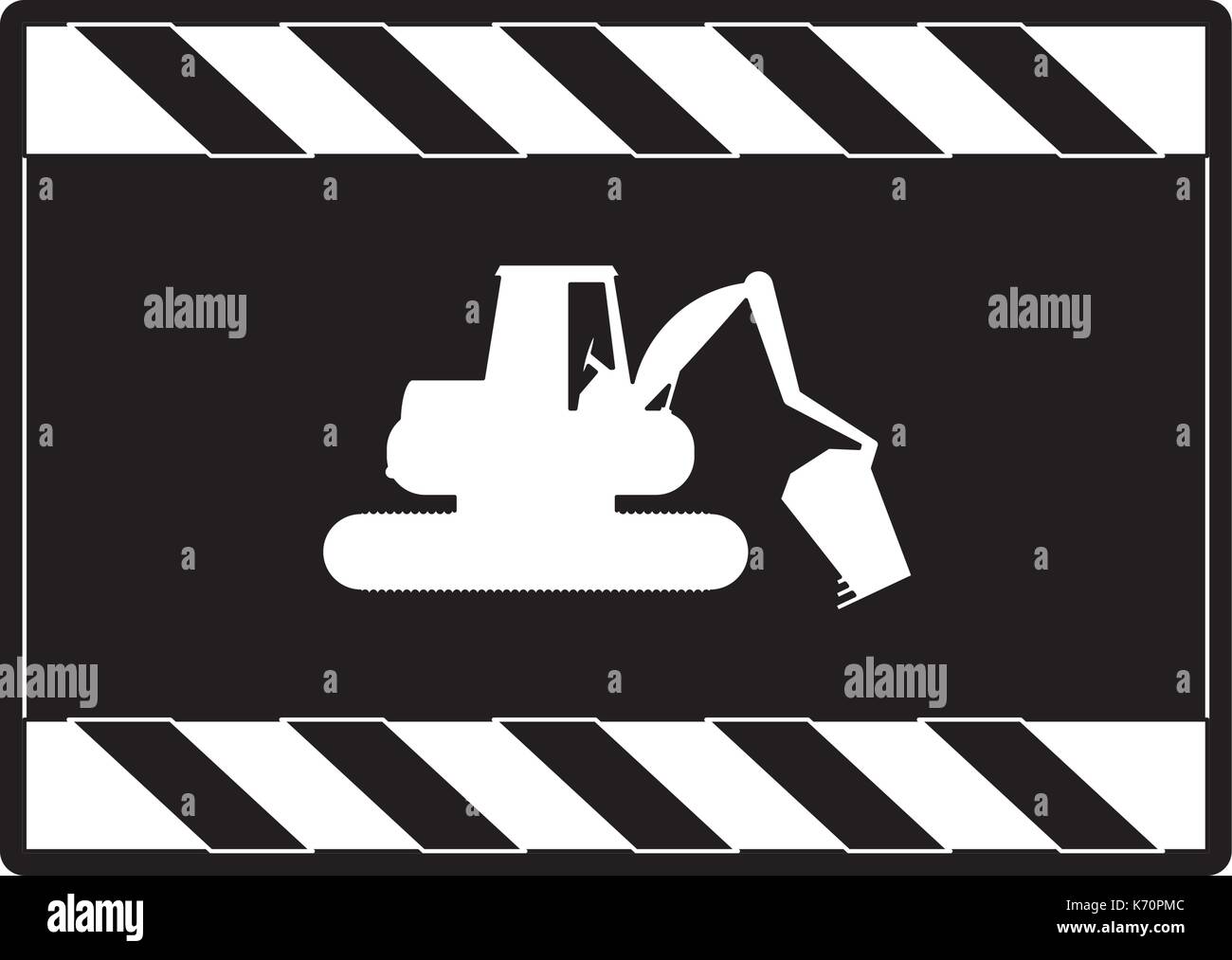 construction warning sign Stock Vector Image & Art - Alamy