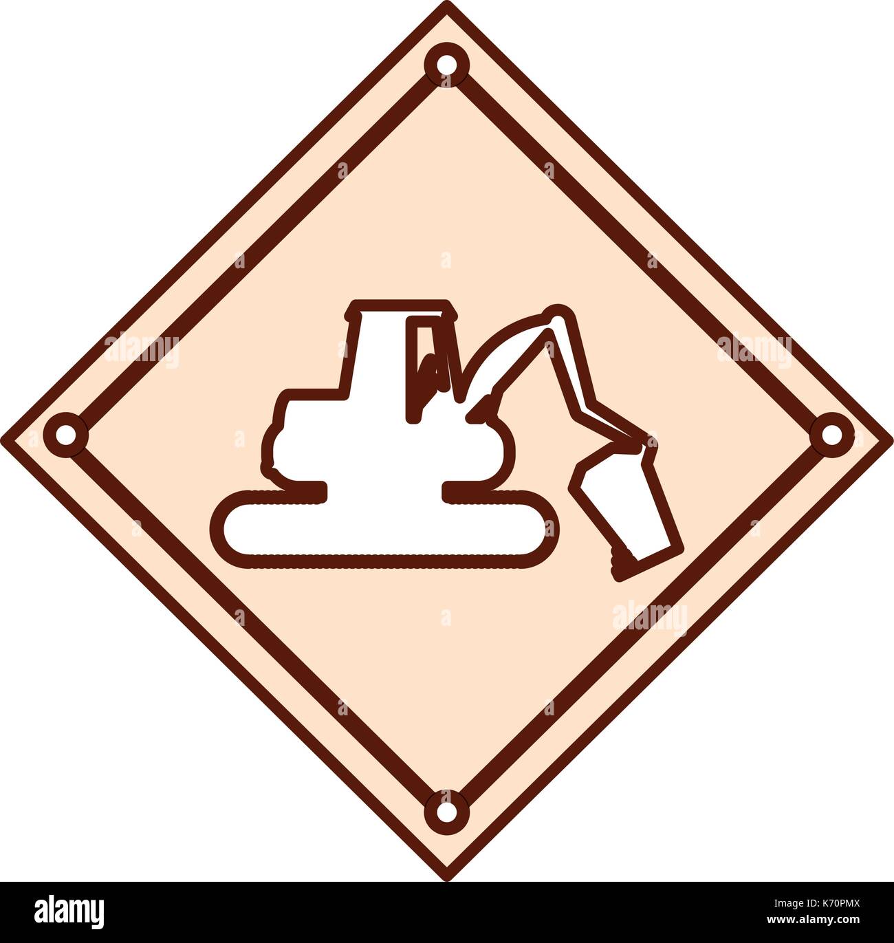 construction warning sign Stock Vector Image & Art - Alamy