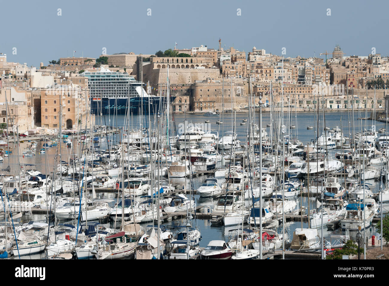 Grand Harbour Marina in Malta Stock Photo - Alamy