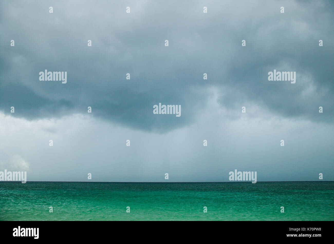 A monsoon storm approaches across the Andaman sea, Thailand Stock Photo ...