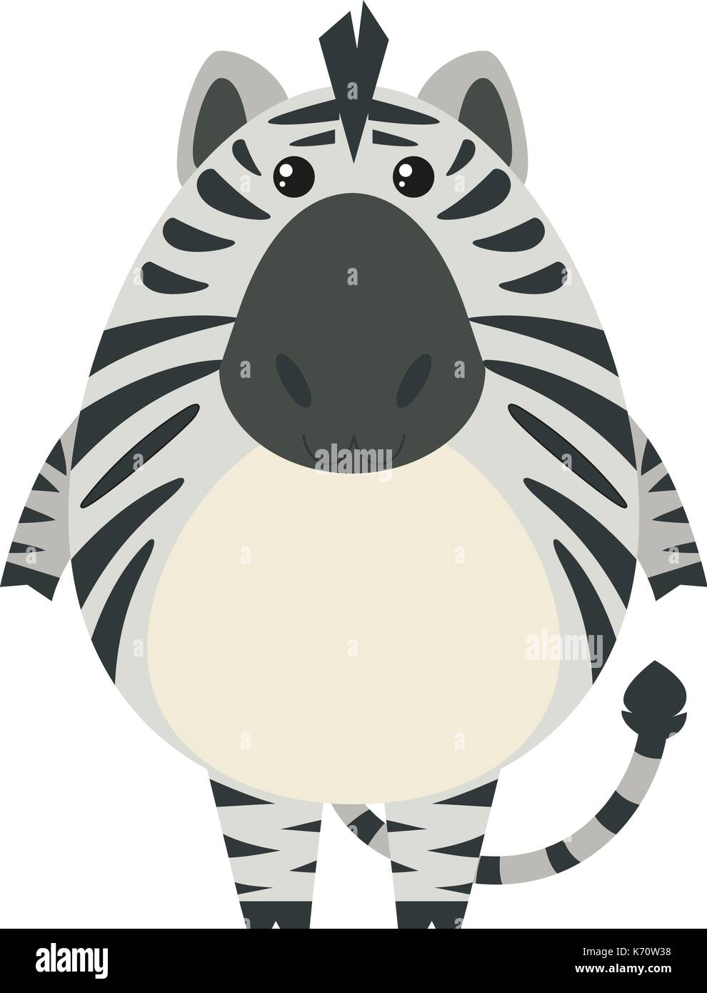 Zebra with round body illustration Stock Vector Image & Art - Alamy