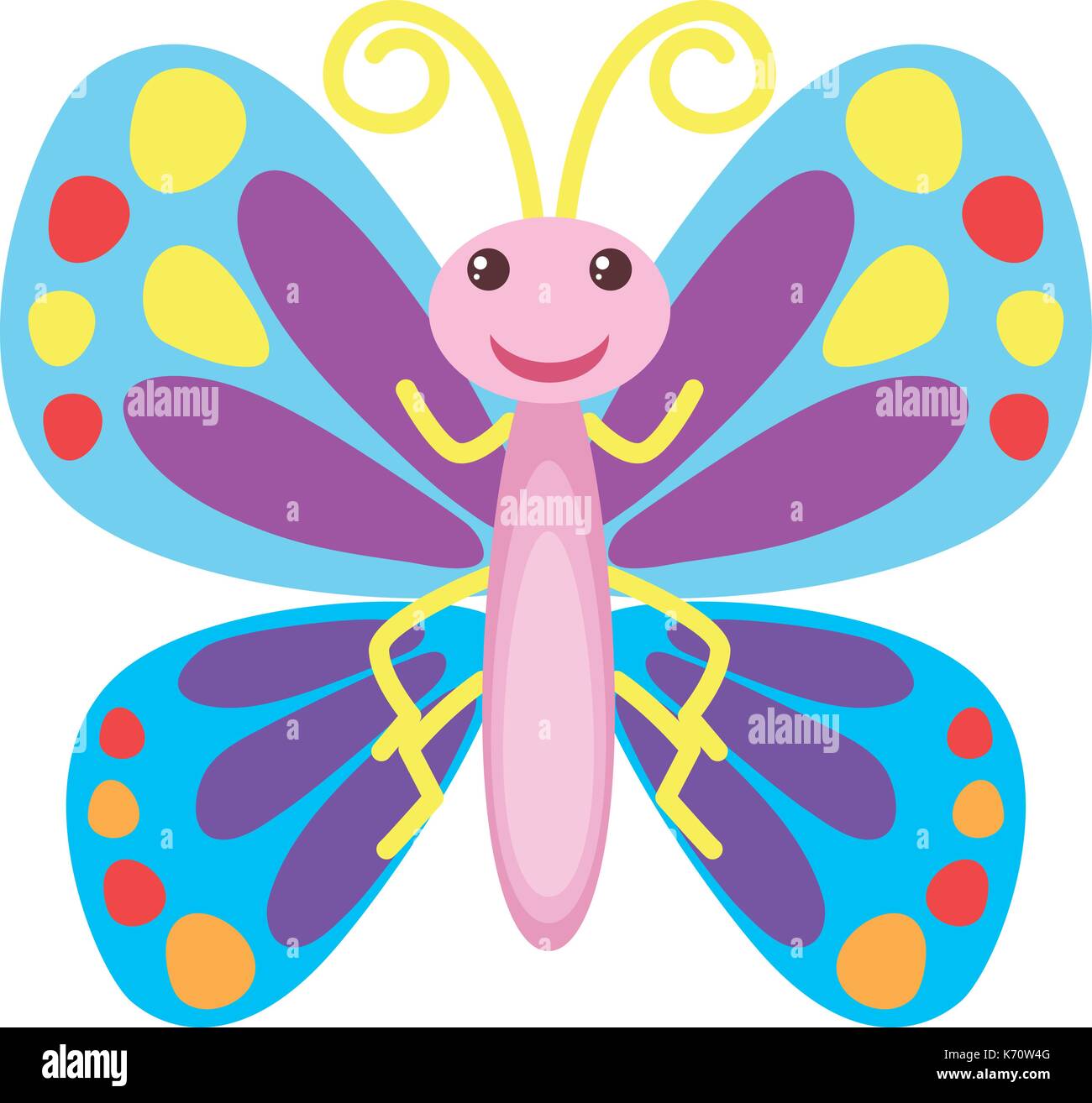 Happy and colorful picture Stock Vector Images - Alamy