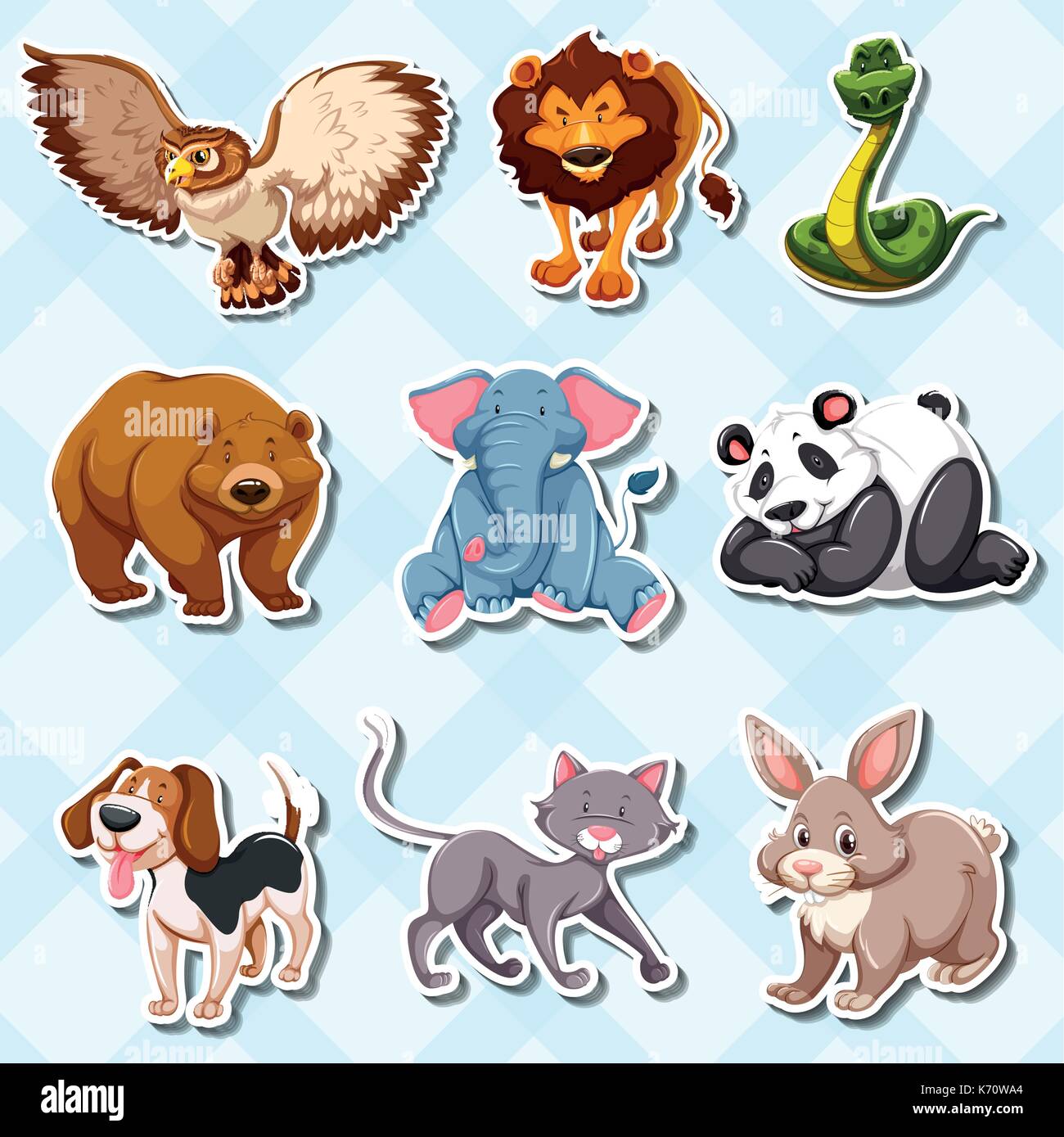 Lots of animals Stock Vector Images - Alamy