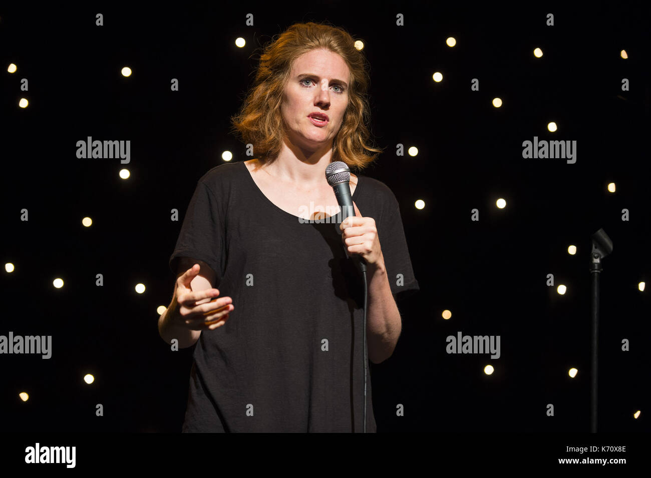 Australian comedian Sarah Kendall performs her show 'One Seventeen' at ...