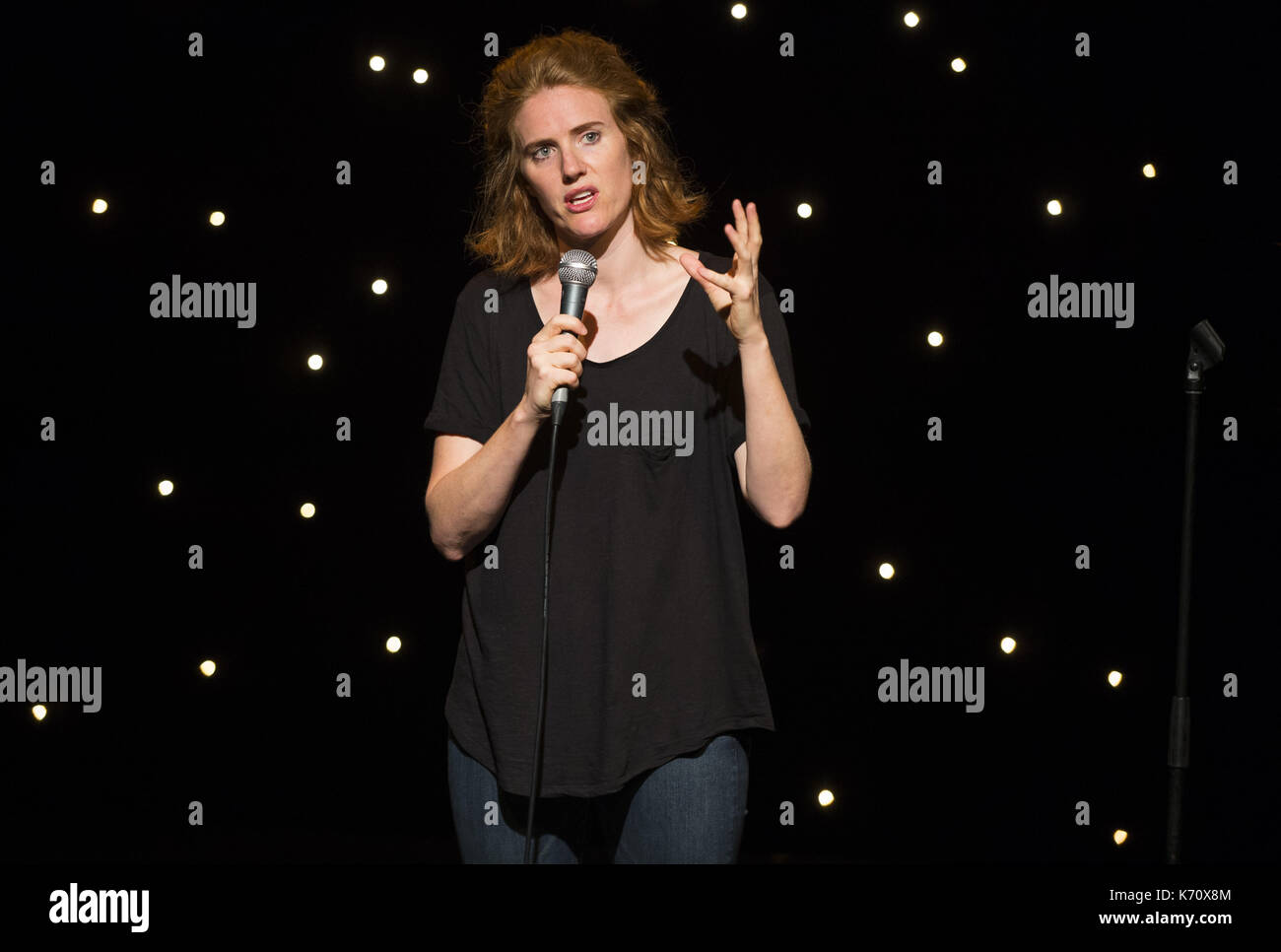 Australian comedian Sarah Kendall performs her show 'One Seventeen' at ...