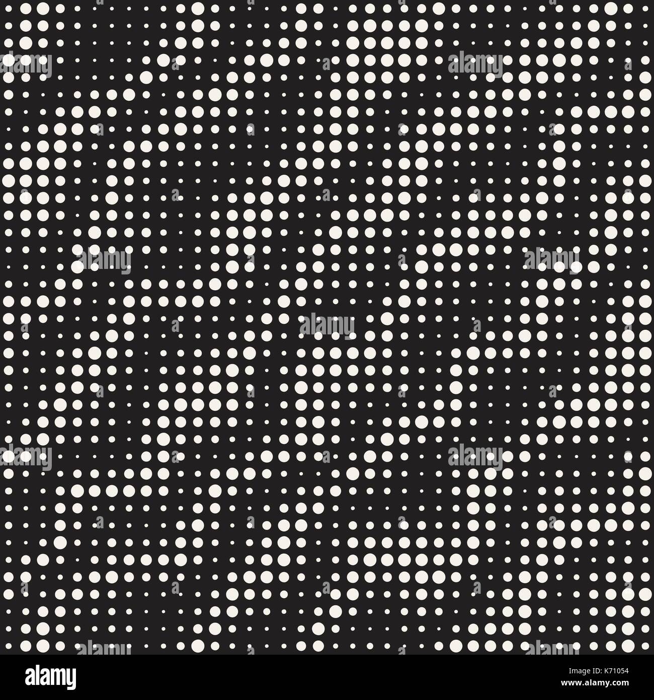 Modern Stylish Halftone Texture. Endless Abstract Background With ...
