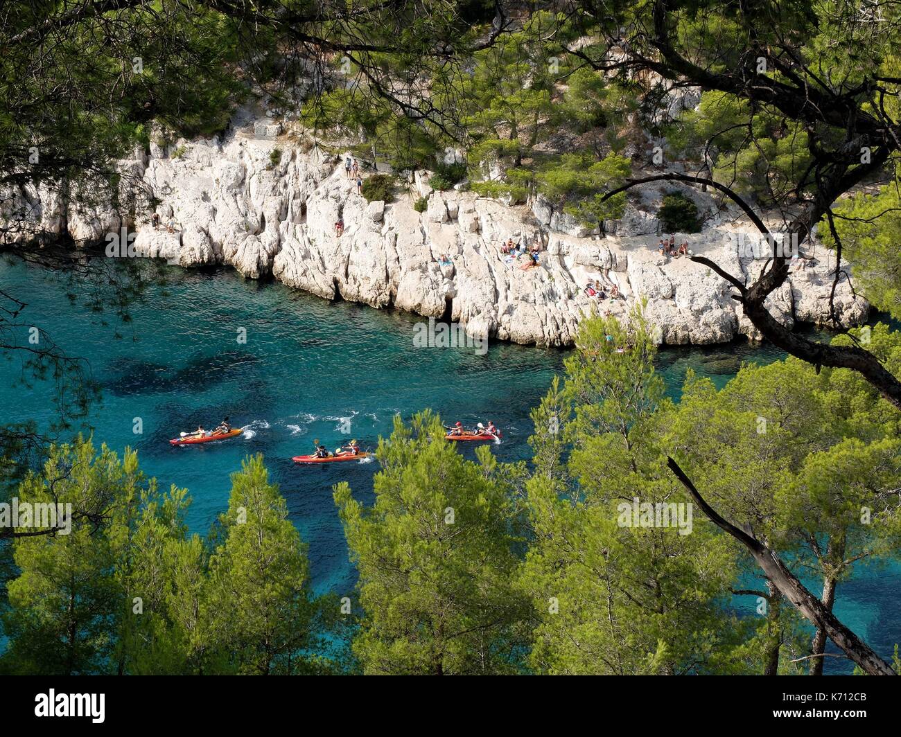 France, Bouches du Rhone, Cassis, Calanques du Port Pin Stock Photo - Alamy