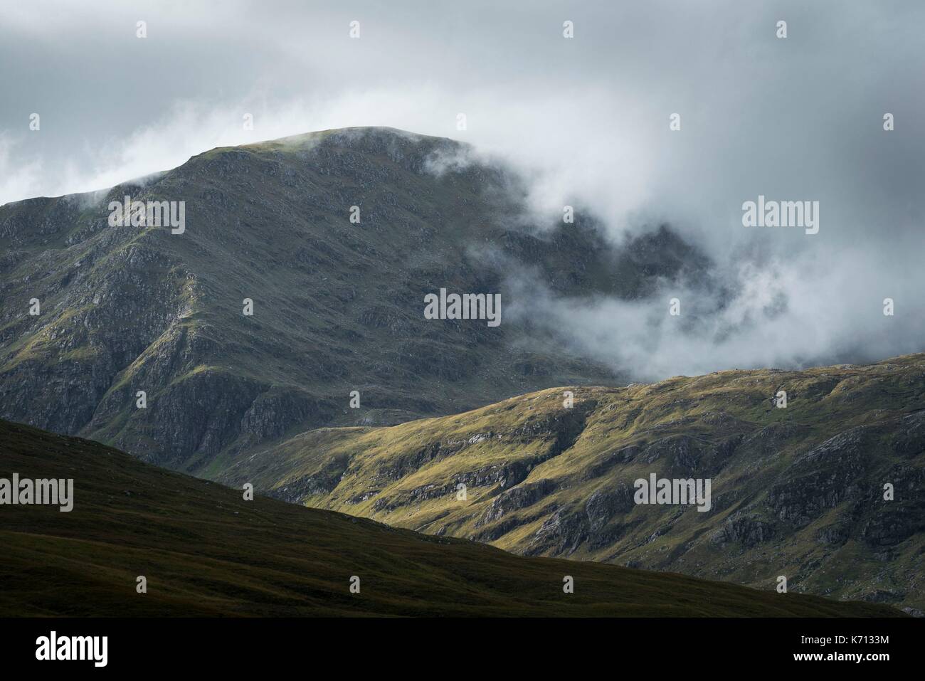 Scotland, Highlands, Torridon, landscape of the Glen Valley Torridon ...