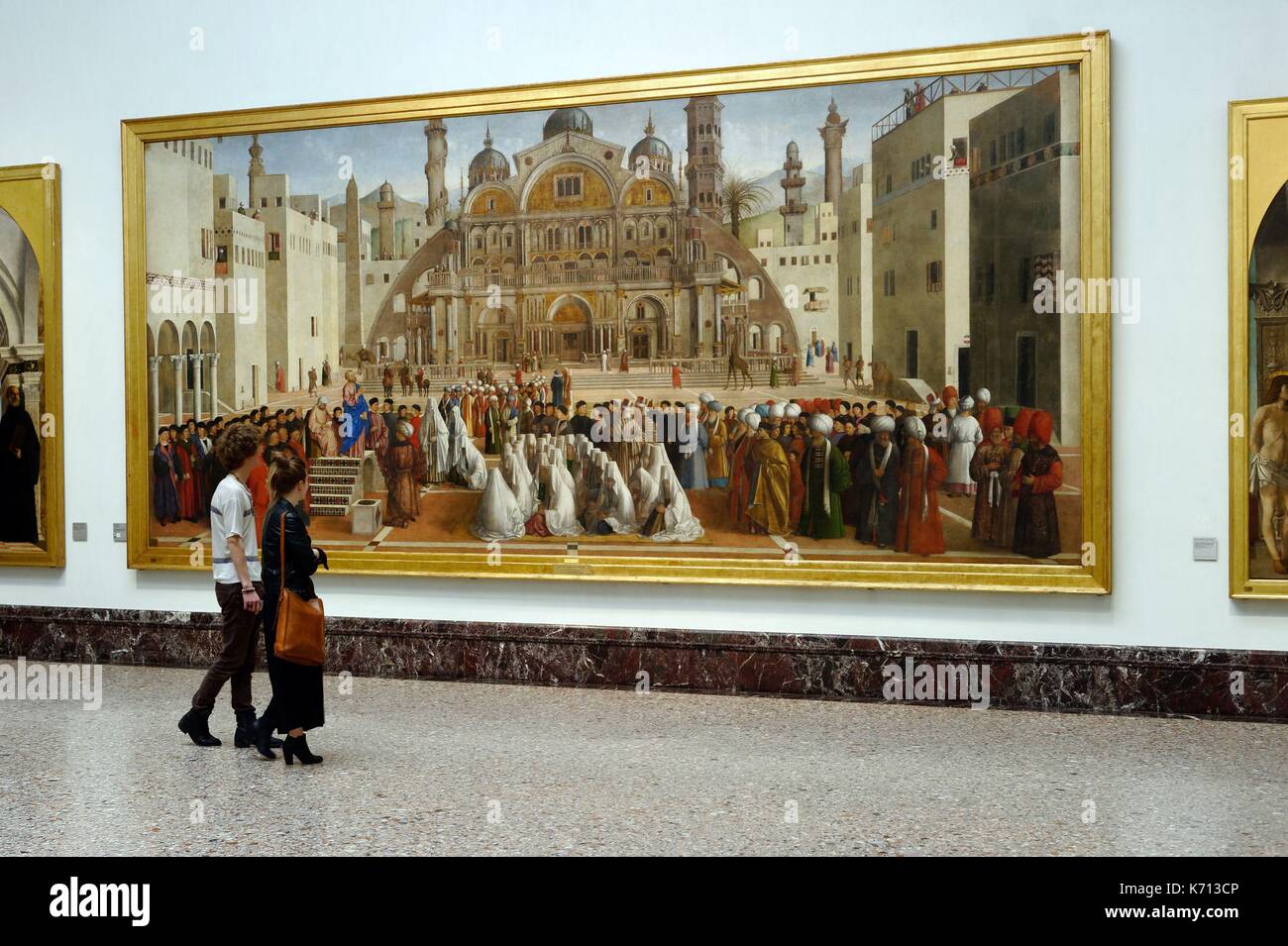 Italy, Lombardy, Milan, baroque palace Brera, Brera Pinacoteca ...