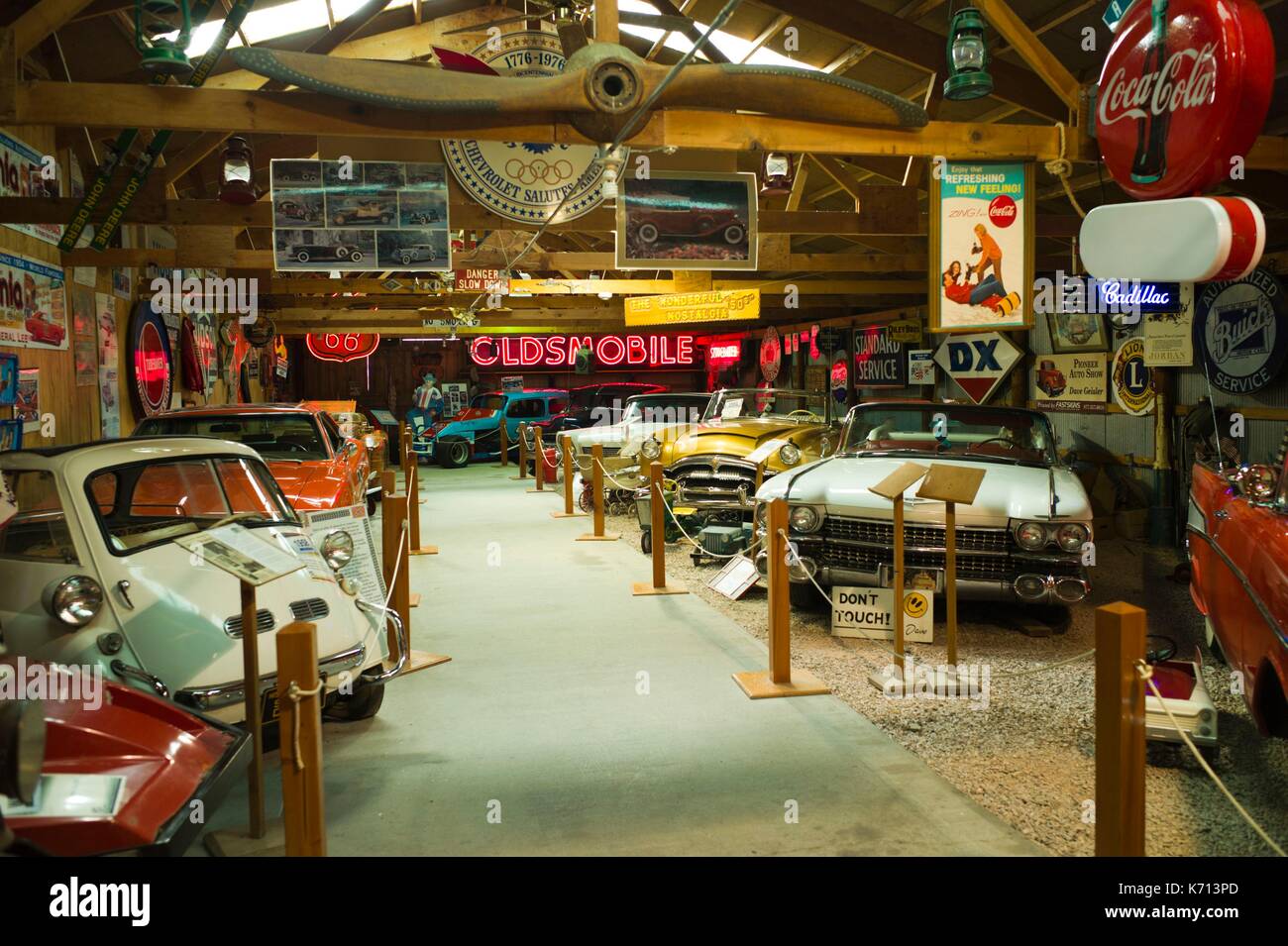 United States, South Dakota, Murdo, Pioneer Auto Show, antique car ...