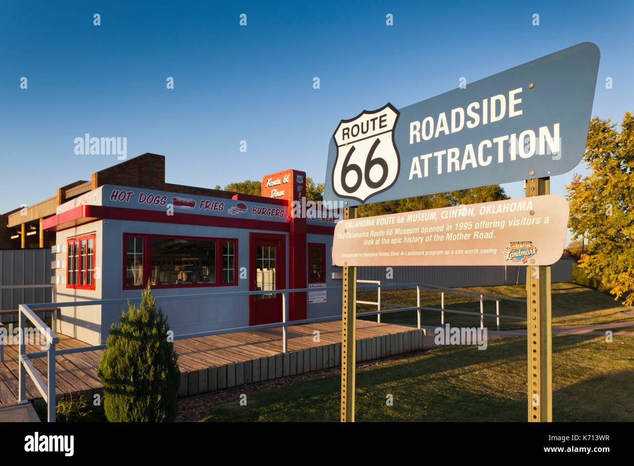 Route 66 diner clinton oklahoma hi-res stock photography and images - Alamy