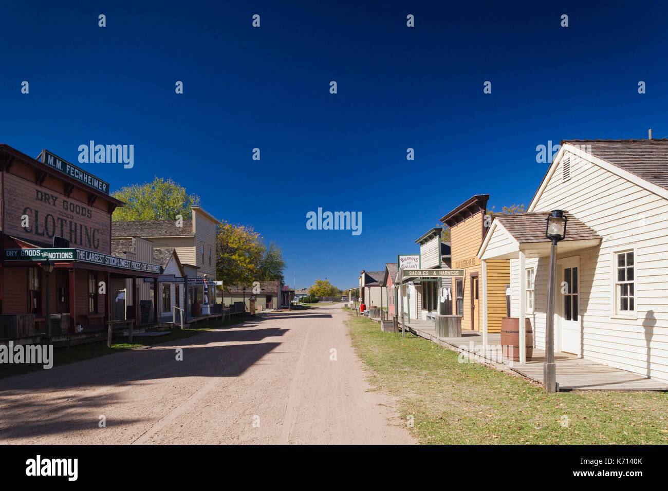 United States, Kansas, Wichita, Old Cowtown Museum, village from 1865 ...