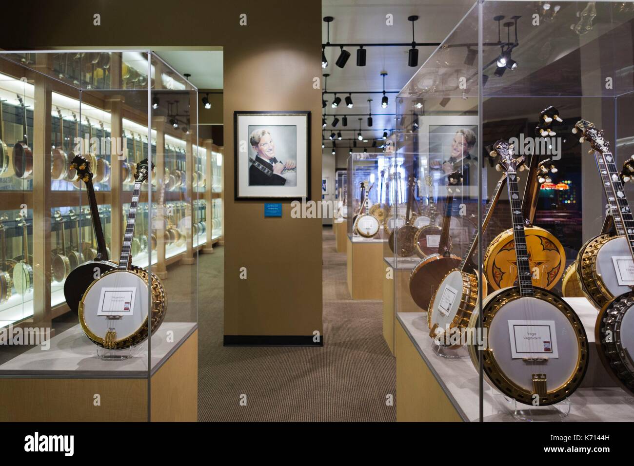 United States, Oklahoma, Oklahoma City, American Banjo Museum, banjos ...