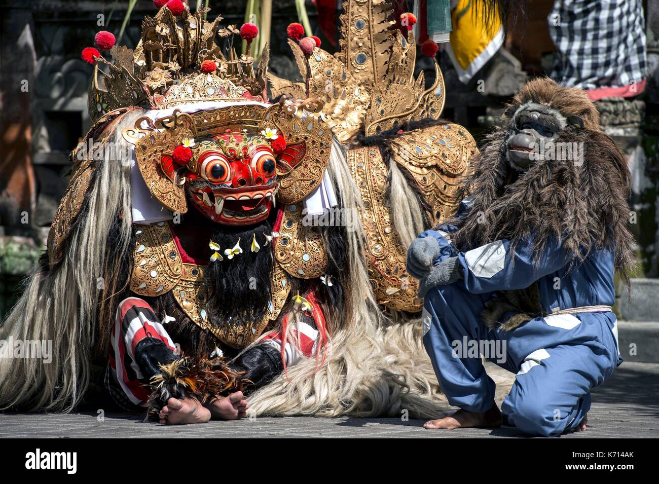 Indonesia, Bali, Ubud, Barong danse in the village of Batubulan Stock ...