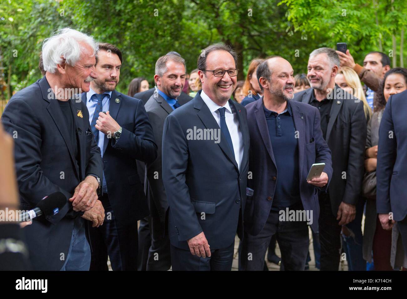 France, Paris, 13/05/2017 Inauguration of the Domaine de Longchamp, the ...